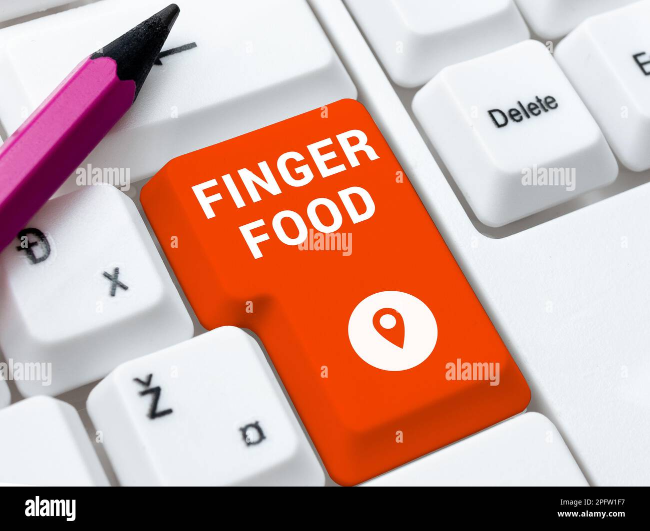 Inspiration showing sign Finger Food. Business concept products and ...
