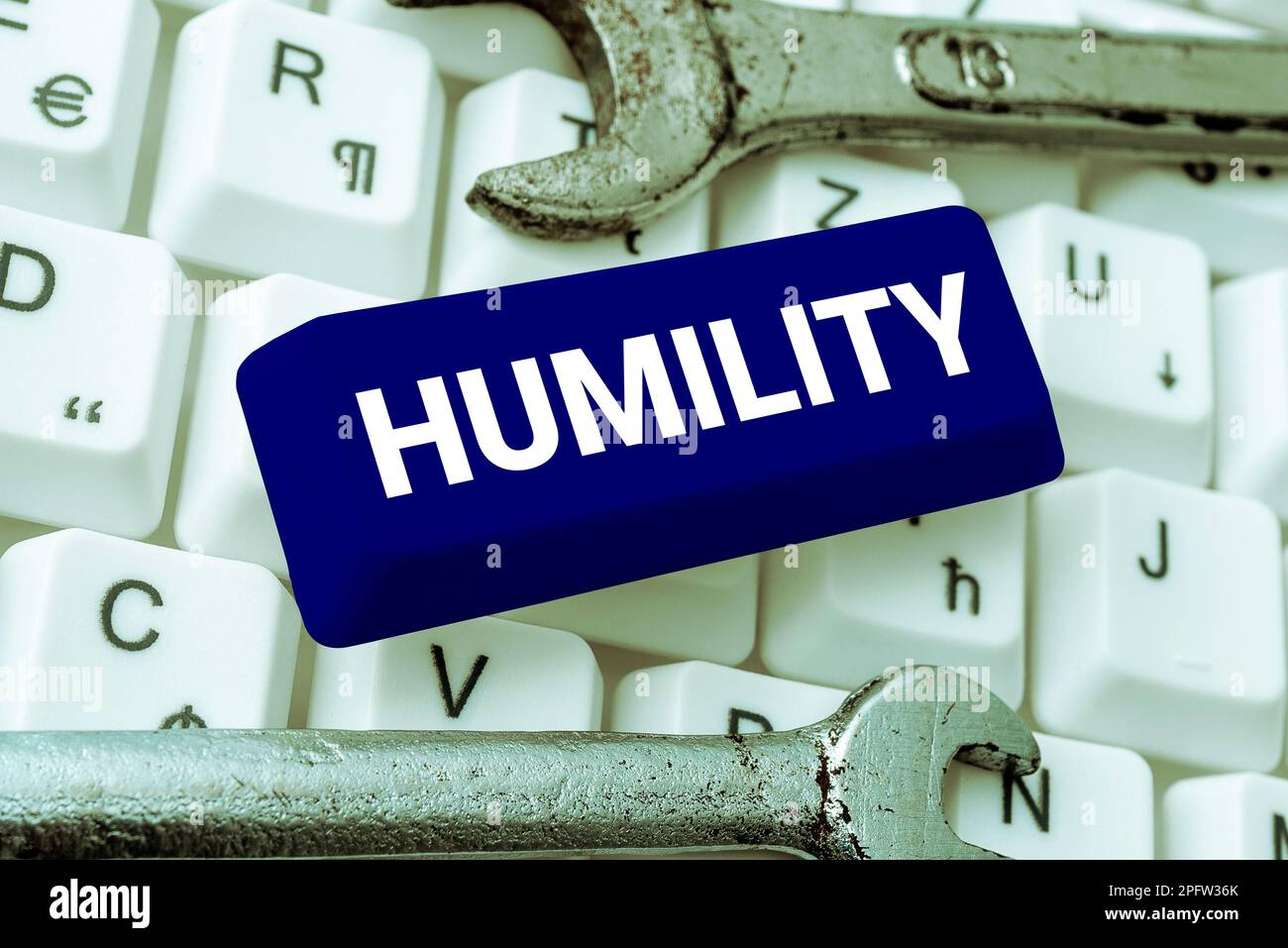 Sign displaying Humility. Business showcase being Humble is a Virtue ...