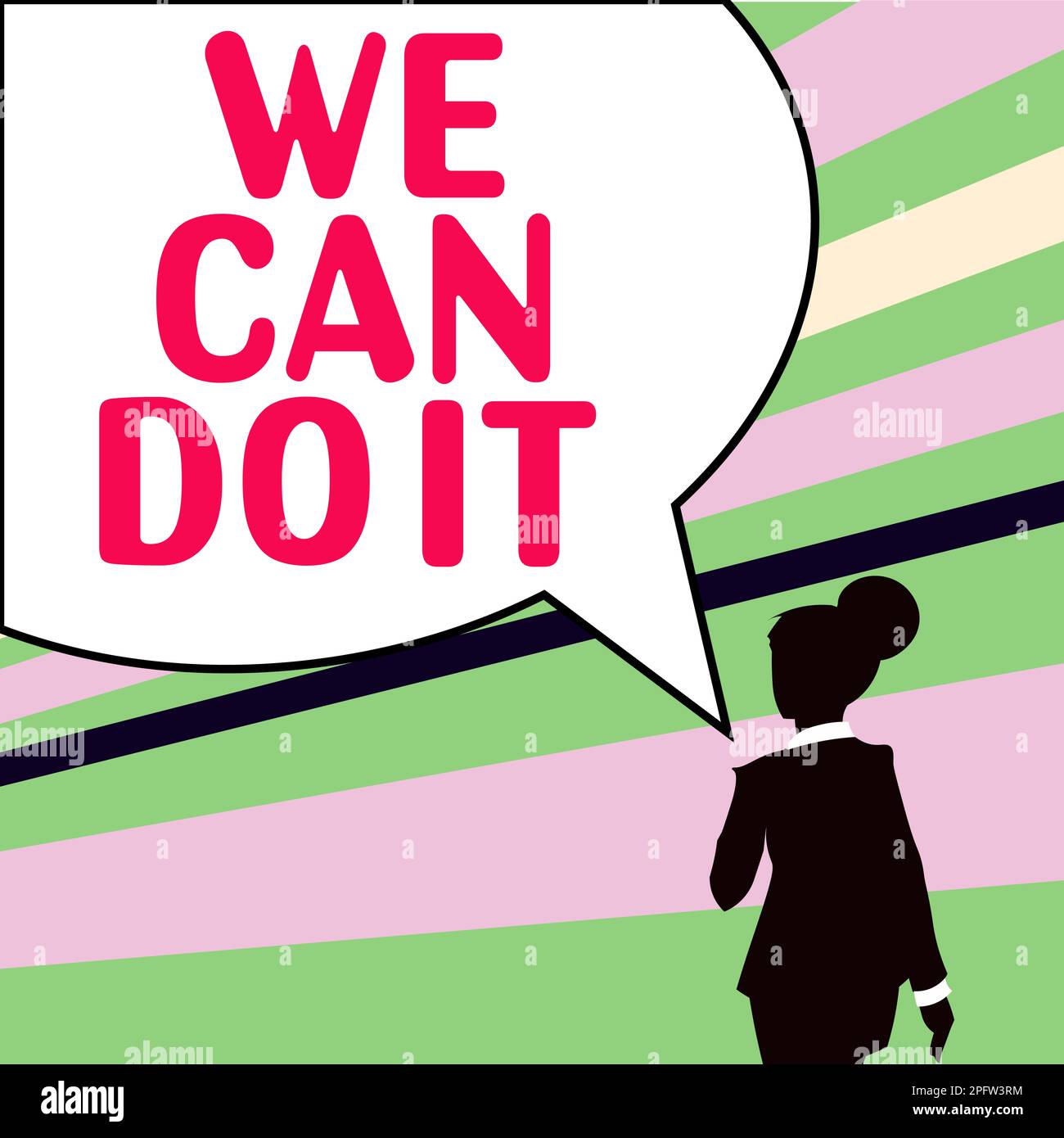 Conceptual caption We Can Do It. Word Written on see yourself as ...