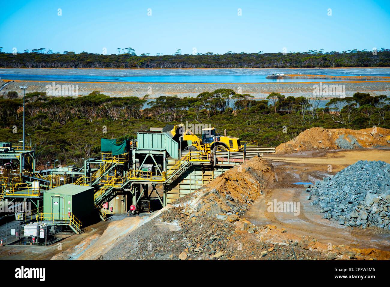 Rock Crushing in Mining Process Plant Stock Photo - Alamy