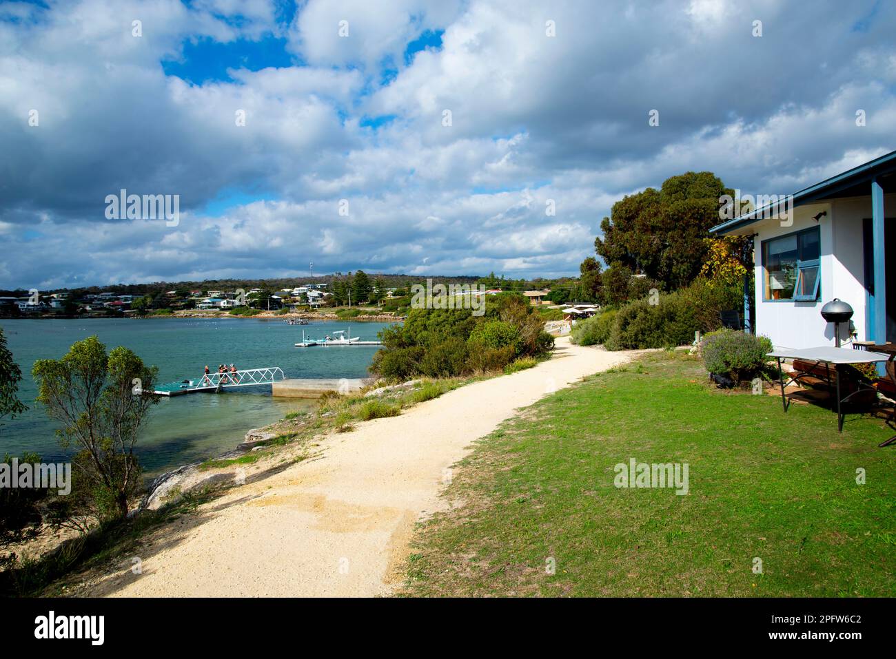 Oyster Walk in Coffin Bay - South Australia Stock Photo - Alamy