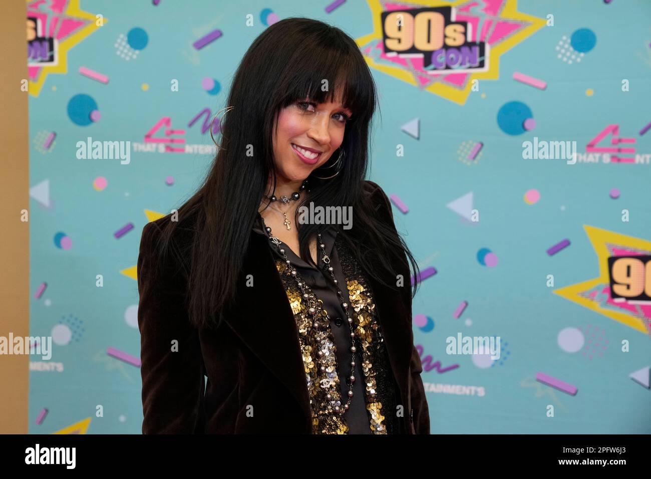 Stacey Dash attends 90s Con on Saturday, March 18, 2023, at the ...