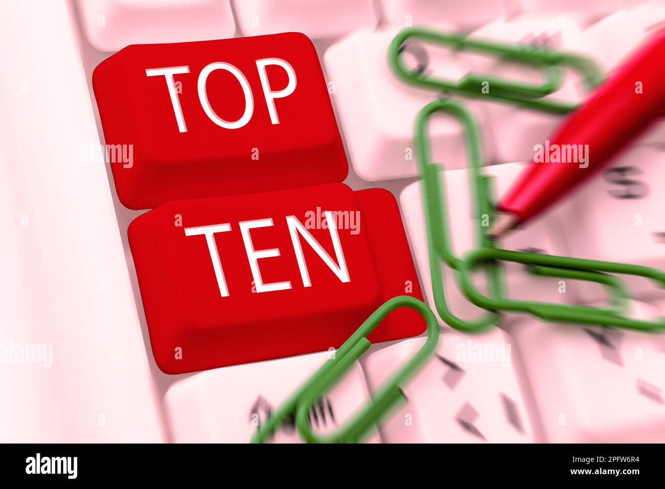 Conceptual display Top Ten. Business approach the ten most popular ...