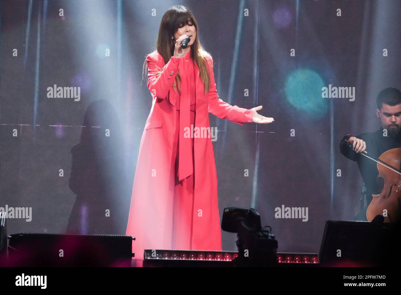 Madrid, Spain. 18th Mar, 2023. Singer Vanesa Martin performs during the ...