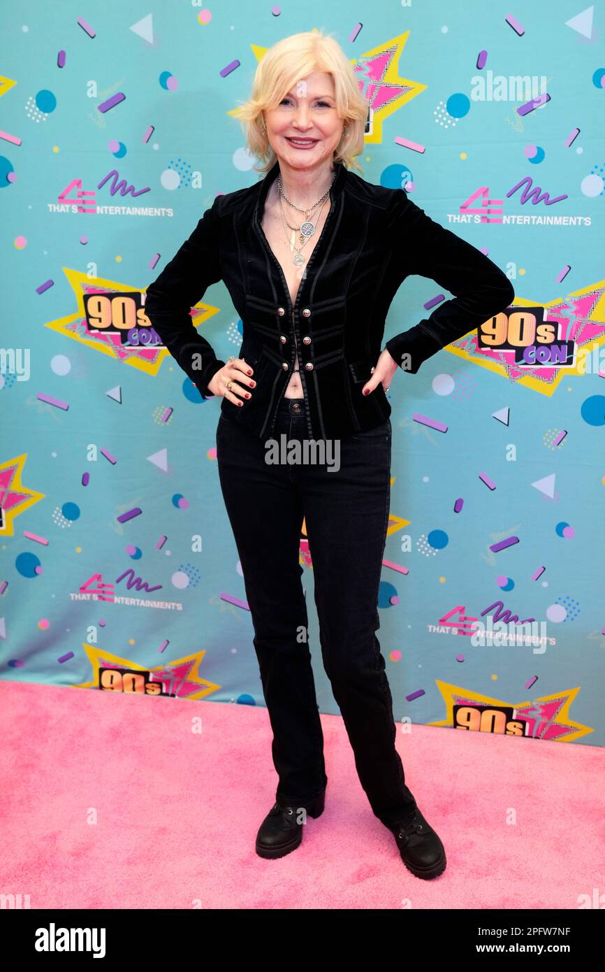 Beth Broderick attends 90s Con on Saturday, March 18, 2023, at the ...