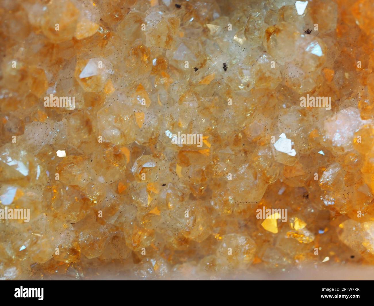 Citrine and Quartz stone up Close Stock Photo - Alamy