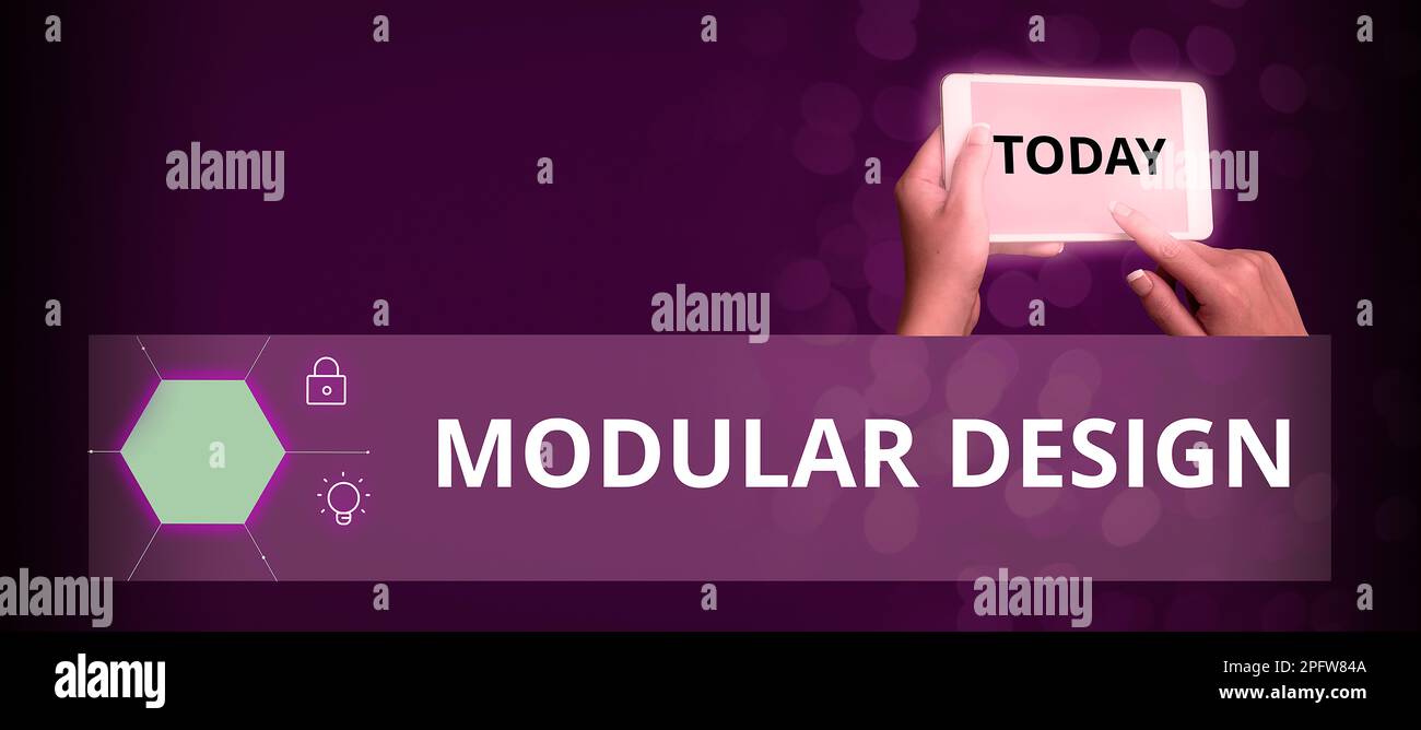 Inspiration showing sign Modular Design. Business idea product ...