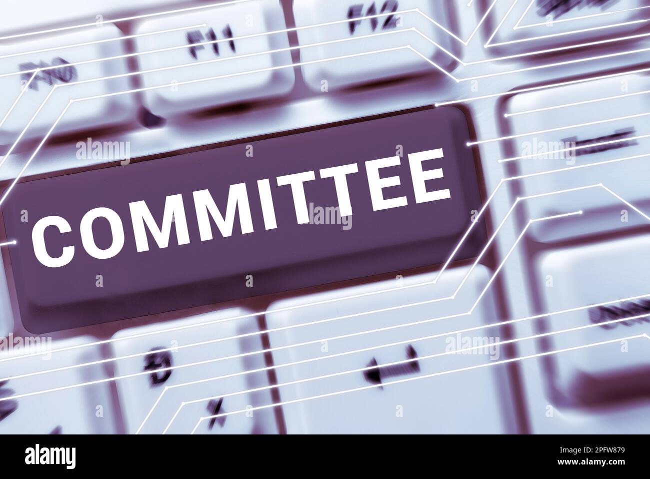 Conceptual display Committee. Business overview Group of people ...