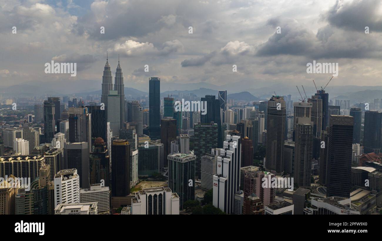 Kuala Lumpur, Malaysia - September 11, 2022: Aerial view of Kuala ...