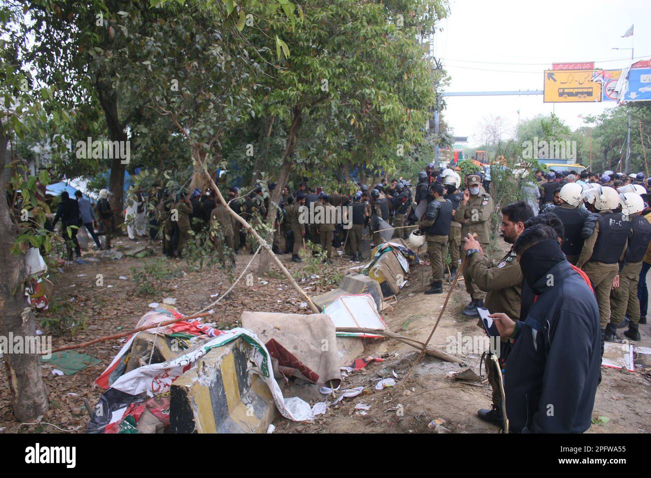 Lahore, Punjab, Pakistan. 18th Mar, 2023. Former Prime Minister Imran ...