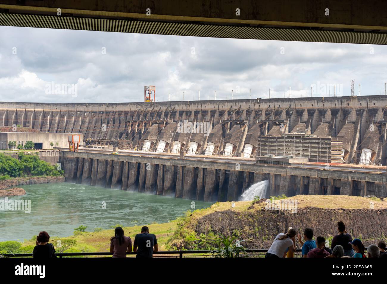 Foz do iguacu, brazil - January 15, 2023: Itaipu Dam viewed from ...