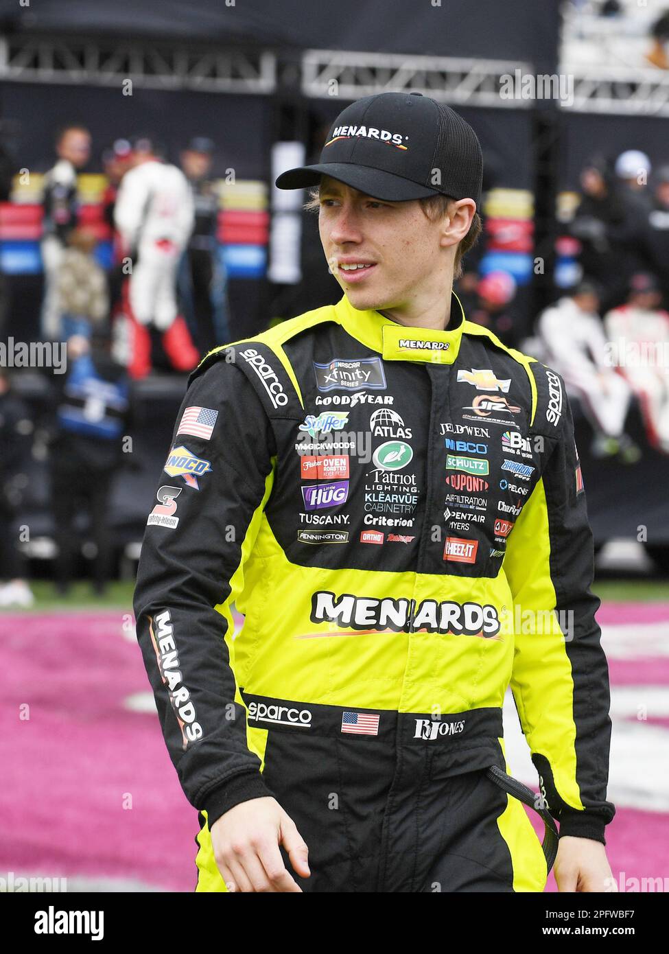 ATLANTA, GA - MARCH 18: Brandon Jones (#9 JR Motorsports Menards/Jeld ...