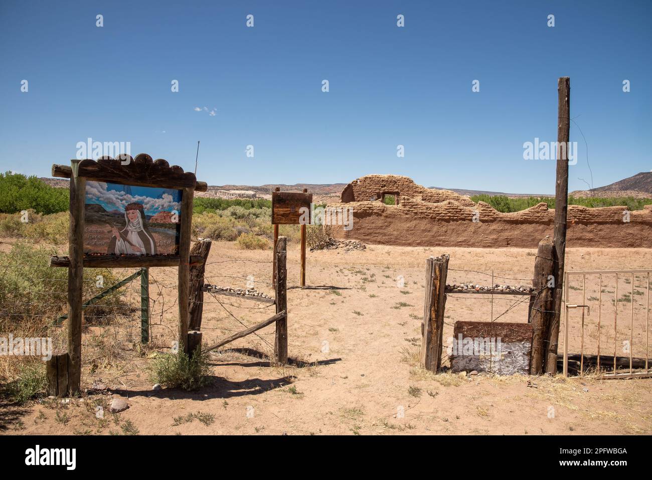 Santa Rosa de Lima, New Mexico, established 1734, a ghost town near ...
