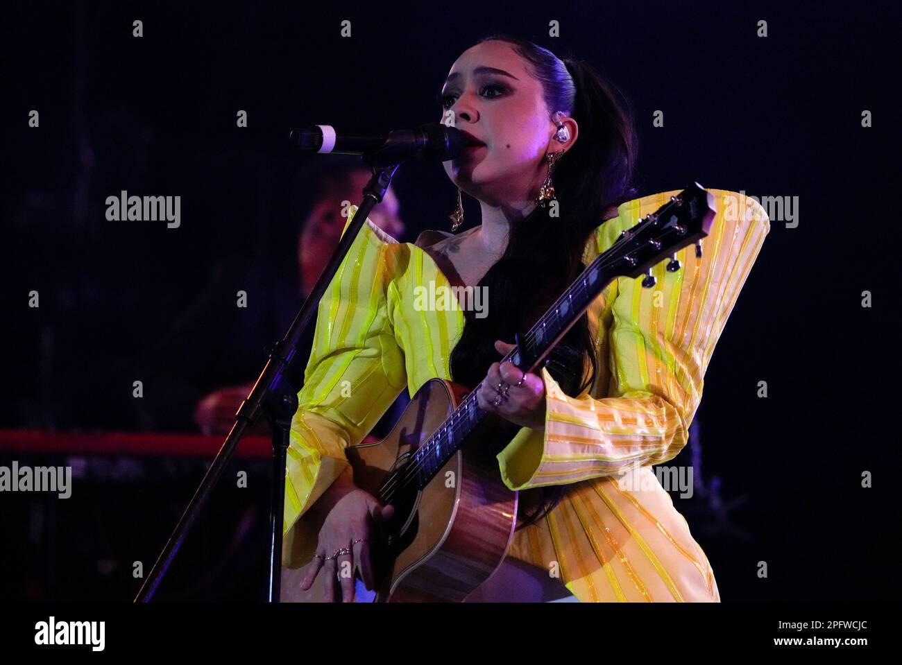 Mexican indie-pop guitarist and singer Carla Morrison performs during ...