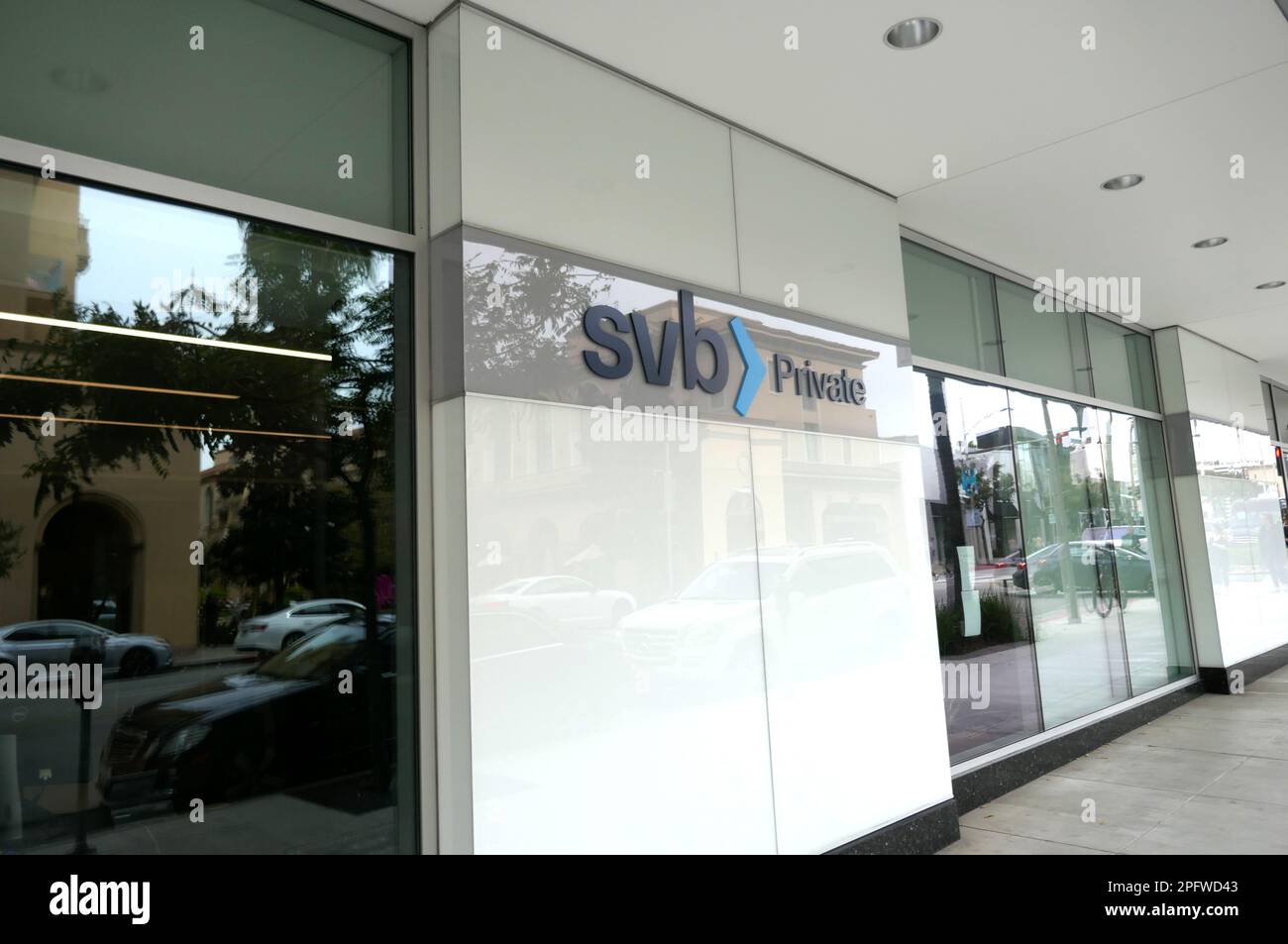 Beverly Hills, California, USA 18th March 2023 SVB Silicon Valley Bank ...