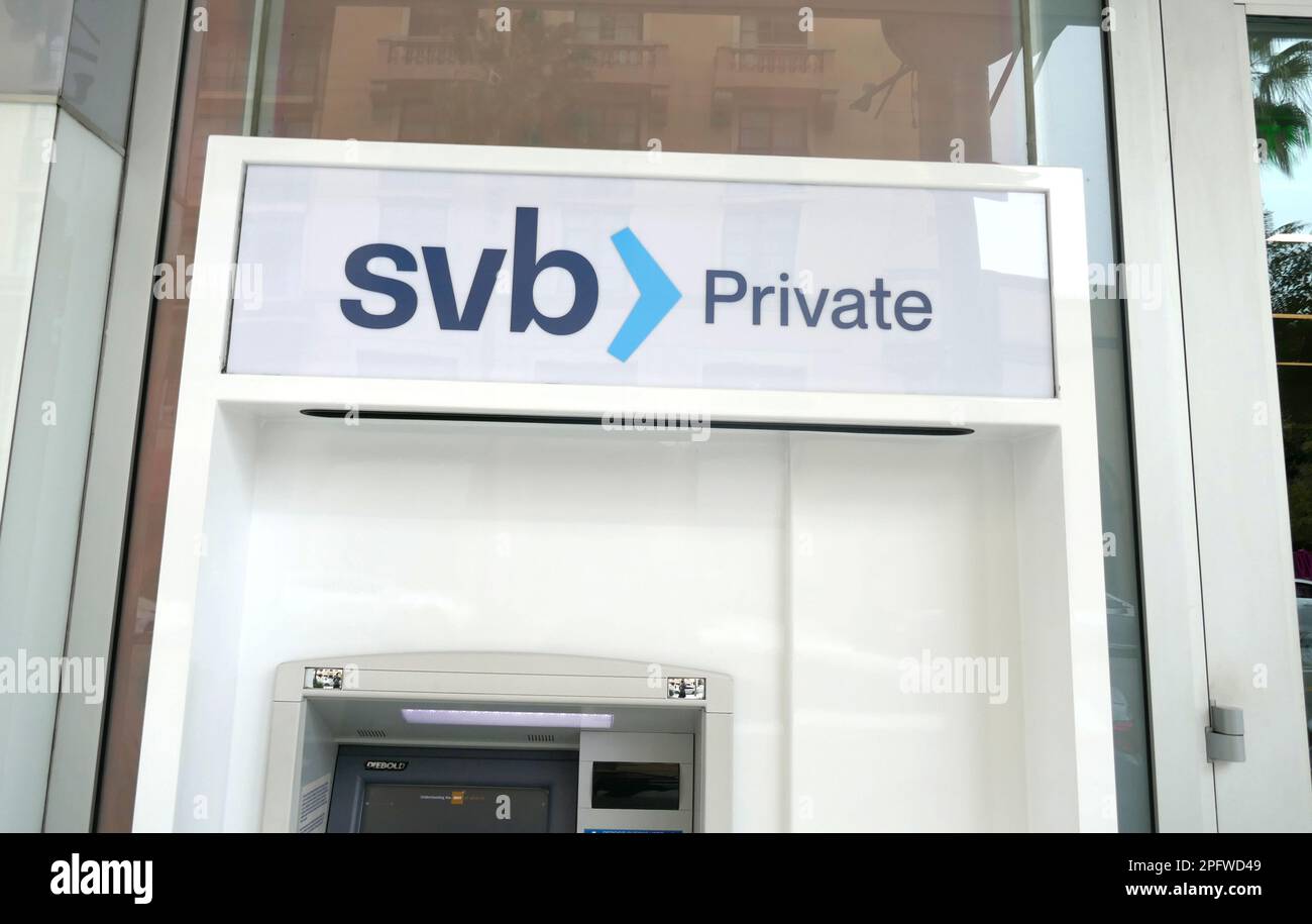Beverly Hills, California, USA 18th March 2023 SVB Silicon Valley Bank ...