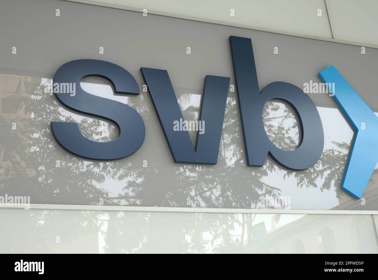 Beverly Hills, California, USA 18th March 2023 SVB Silicon Valley Bank, which collapsed on March ...