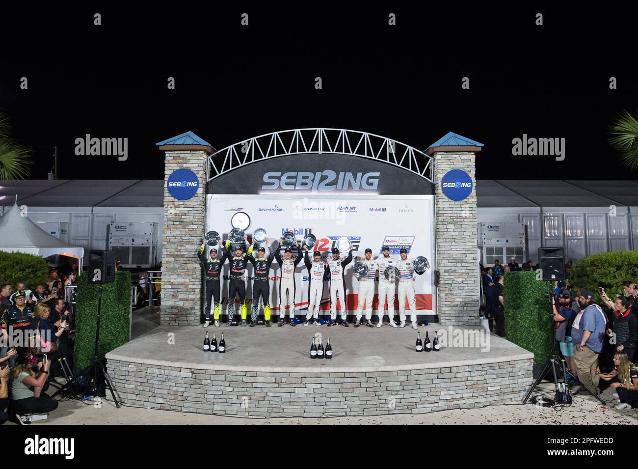 GT Podium of the Mobil 1 Twelve Hours of Sebring 2023, 2nd round of the ...