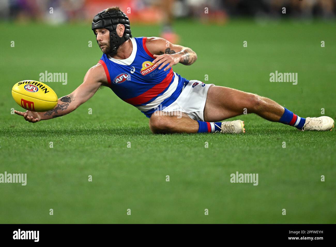 Caleb Daniel of Western Bulldogs during the AFL Round 1 match between ...