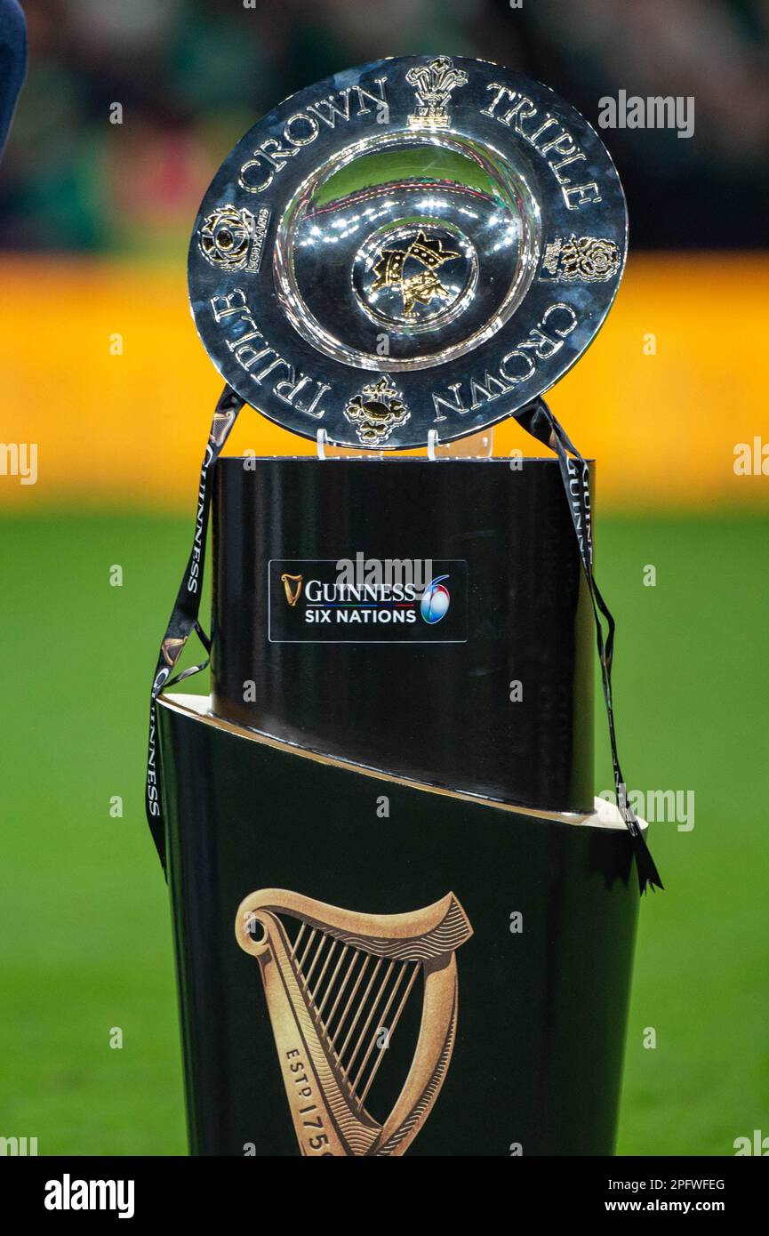 Pater for the victory pictured during the Guinness Six Nations Round 5 ...