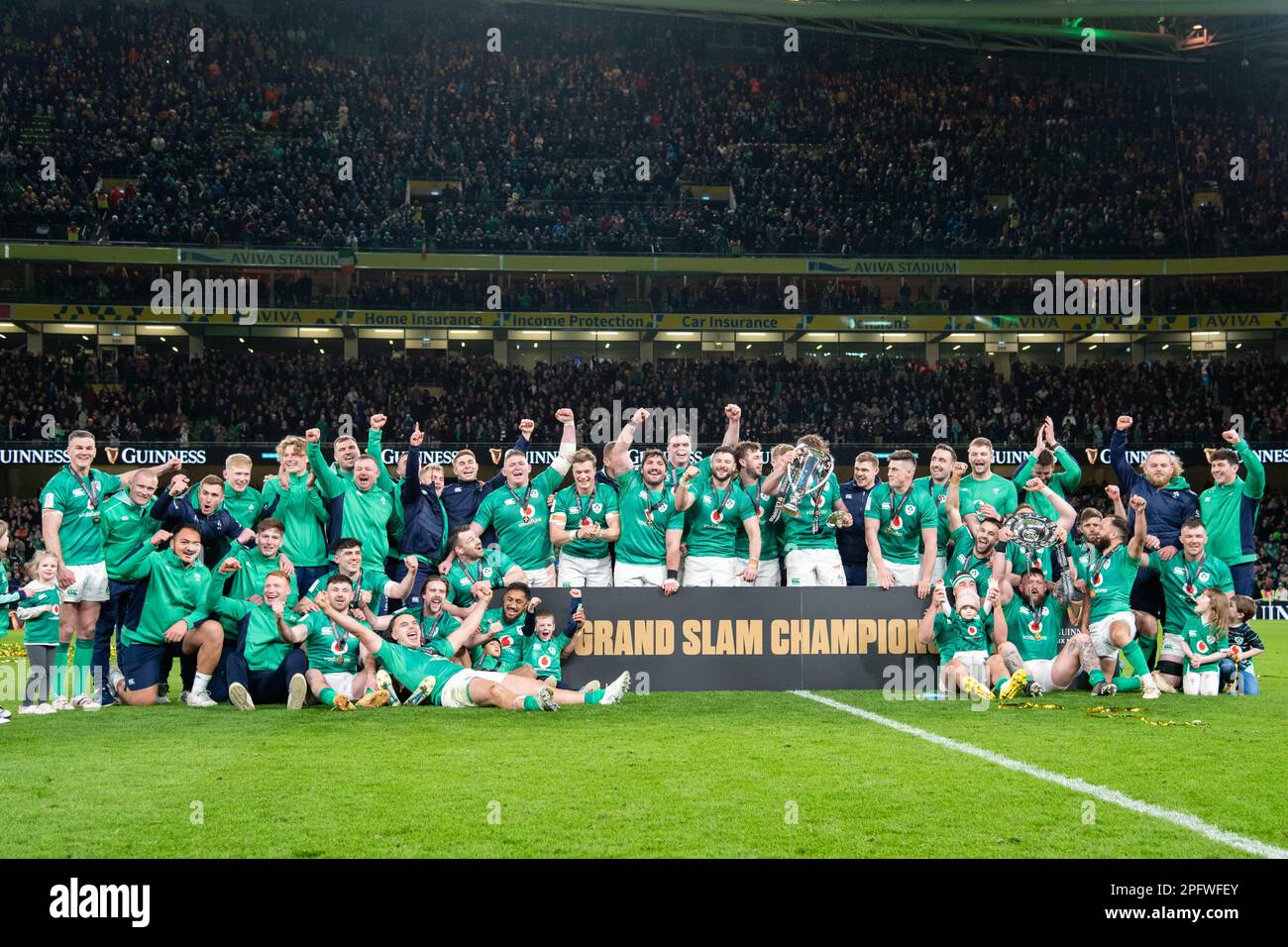 Dublin, Ireland. 19th Mar, 2023. The Irish national rugby team ...