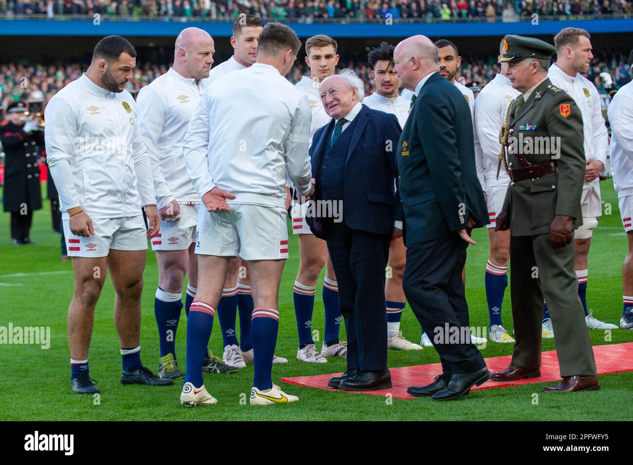 Dublin, Ireland. 19th Mar, 2023. The President of Ireland Michael D ...