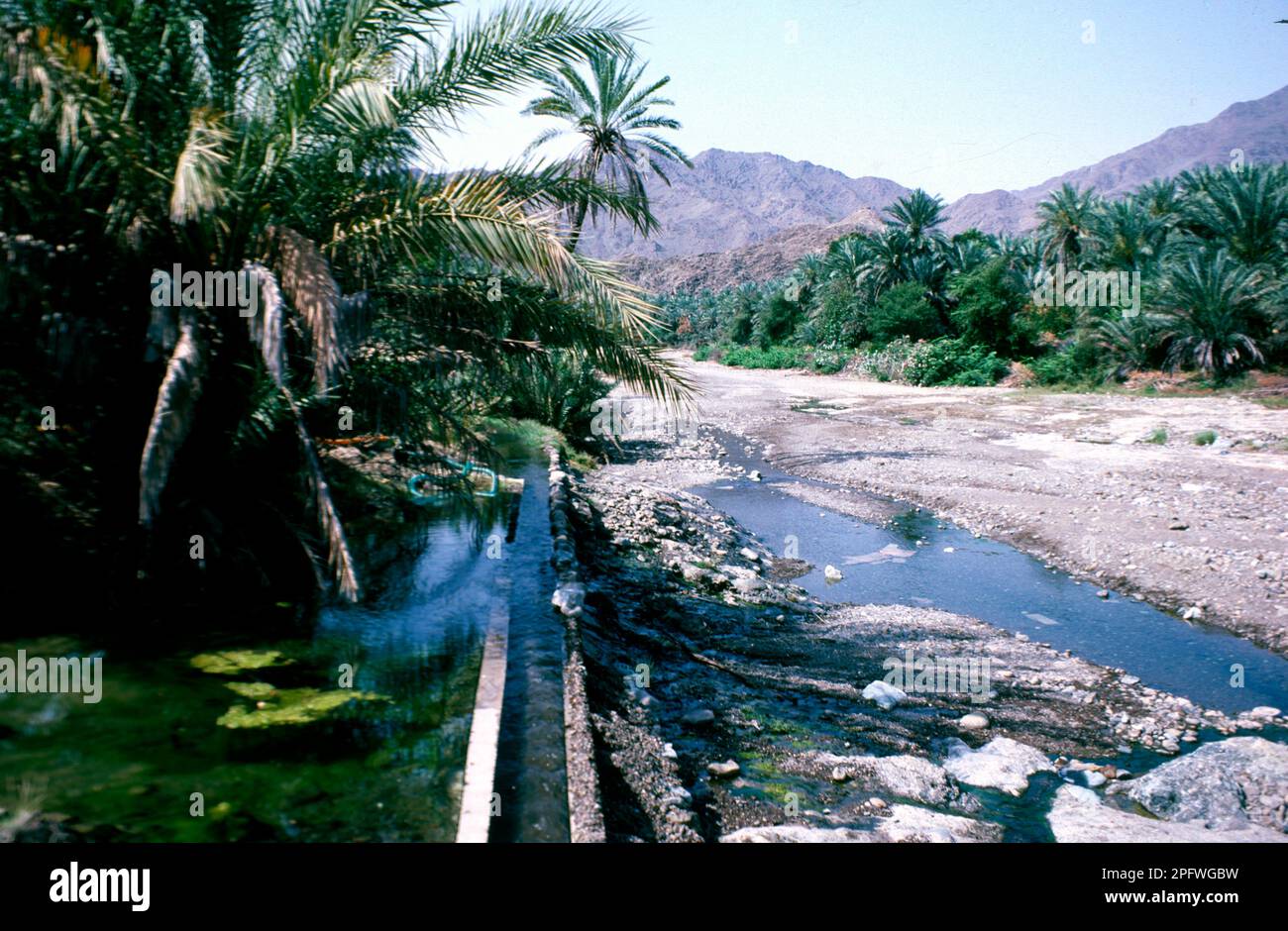 Traditional falaj system of irrigation in the Emirate of Fujairah, UAE ...
