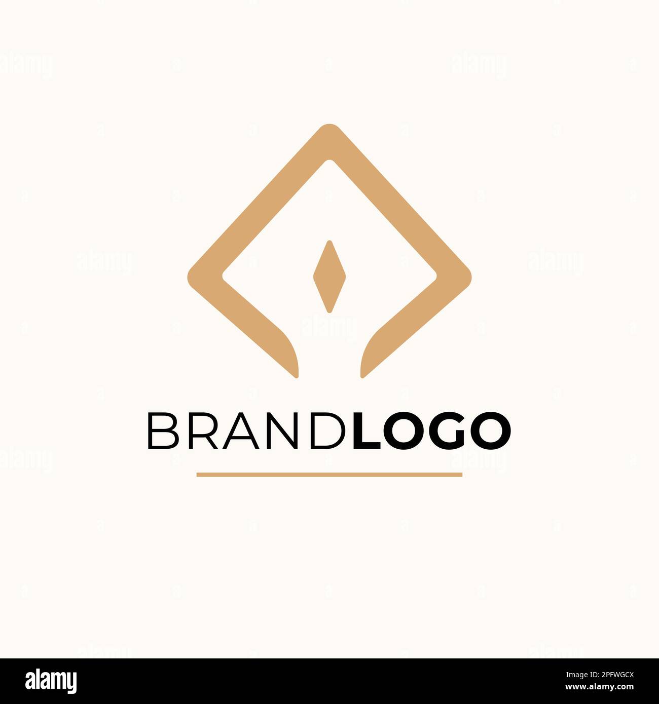 A letter brand logo design. Abstract shape logotype. Geometric logo ...