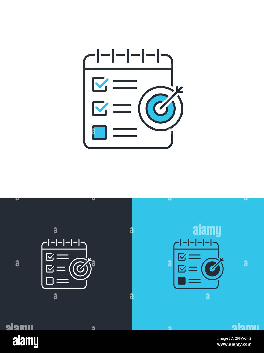Task assignment planning checklist with target. Project management and ...