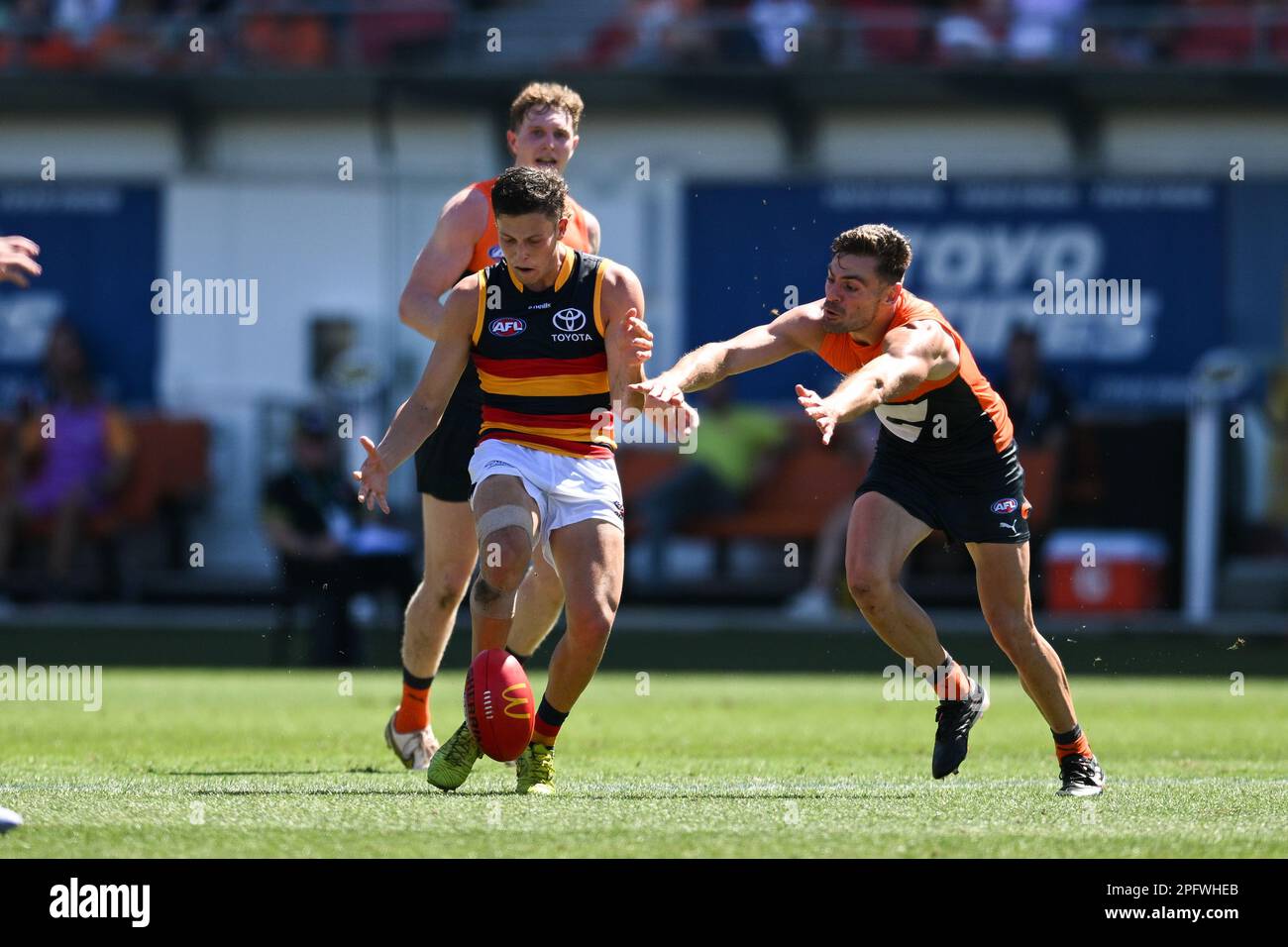 Jake Soligo of the Adelaide Crows in action during the AFL Round 1 ...