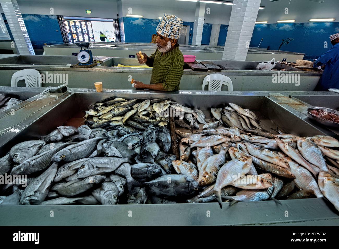 Scenes from the Fish Market, Mutrah Souq, Muscat, Oman Stock Photo - Alamy