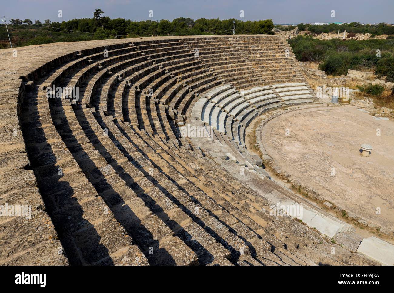 June 7, 2022, Famagusta, Cyprus: The Roman theatre of Salamis was built ...