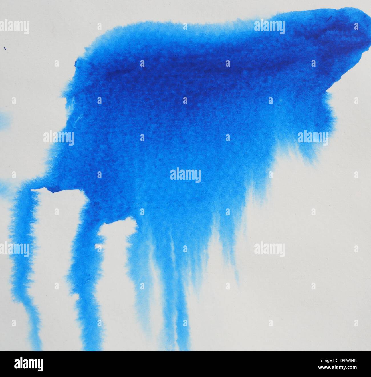 Abstract background and texture pattern blue a color flow on white ...