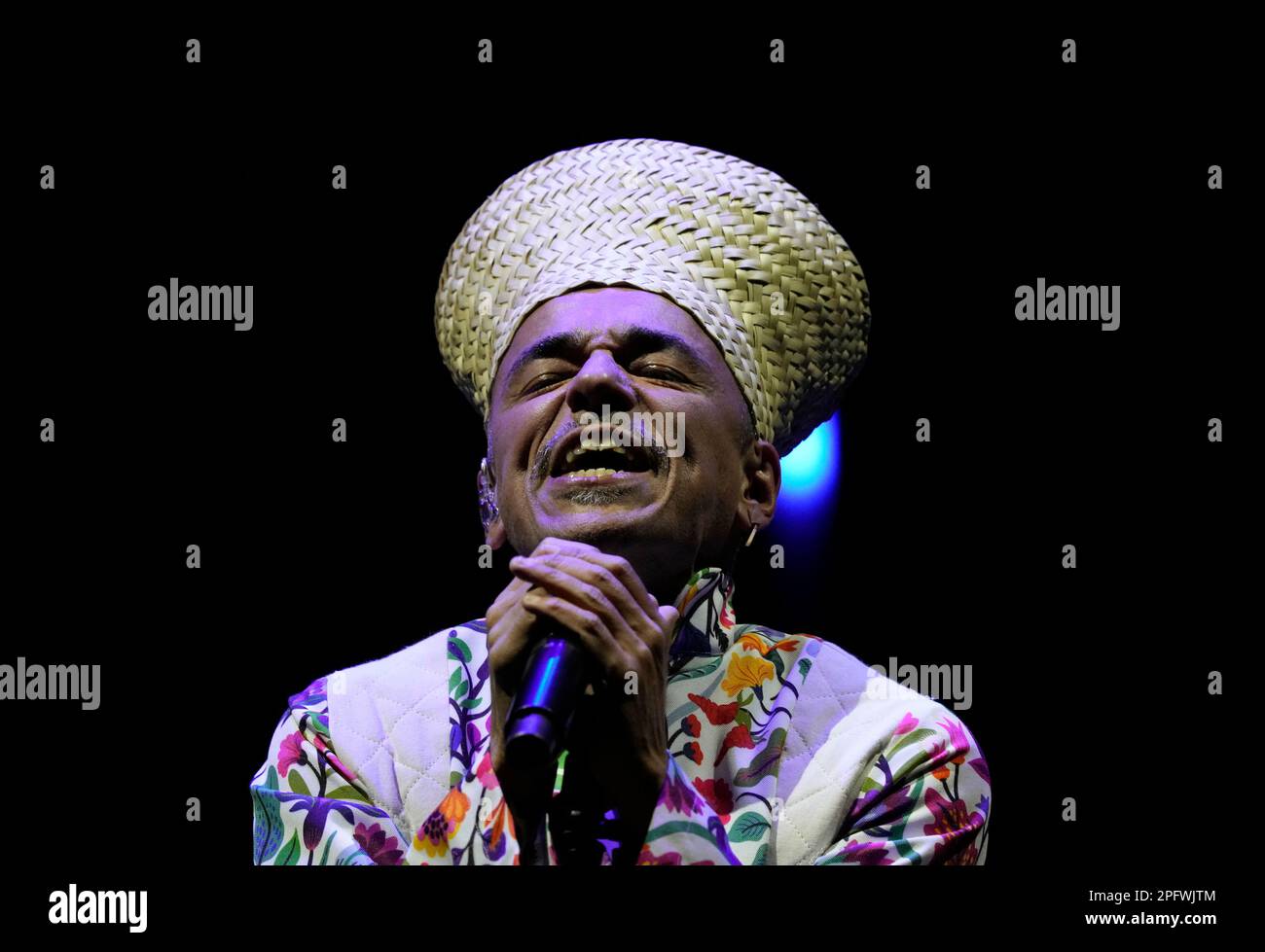 Ruben Albarran singer of Cafe Tacvba performs during the Vive Latino ...