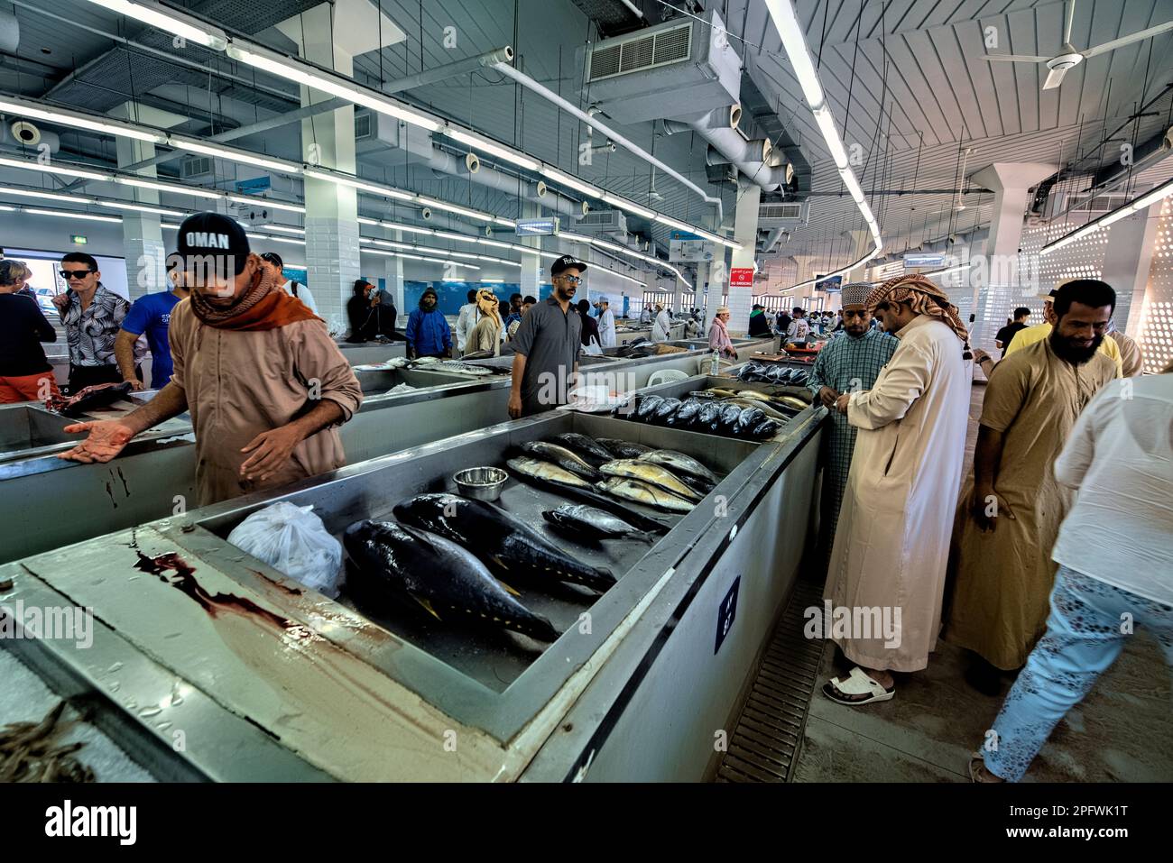Scenes from the Fish Market, Mutrah Souq, Muscat, Oman Stock Photo - Alamy