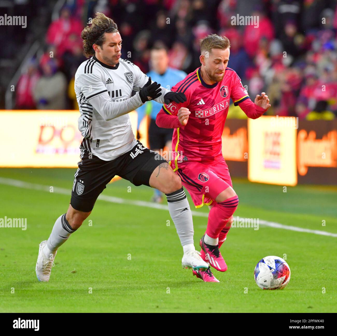 St. Louis, USA. 18th Mar, 2023. San Jose Earthquakes forward Cade ...