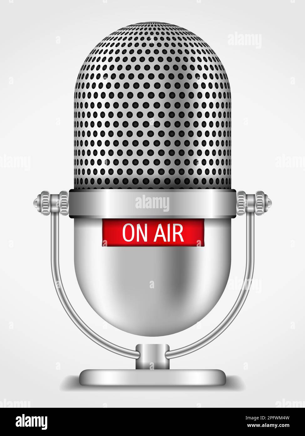 Microphone on the air, vector eps10 illustraiton Stock Vector Image ...