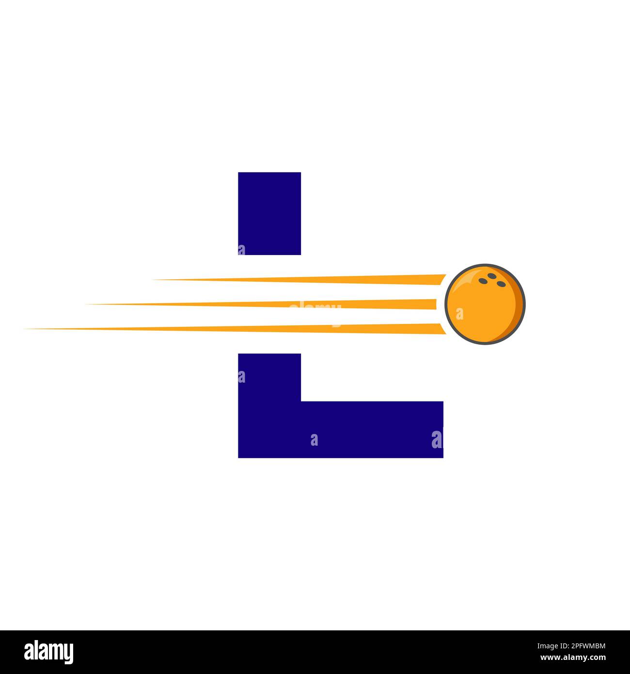 Initial Letter L Bowling Logo. Bowling Ball Symbol Vector Template ...
