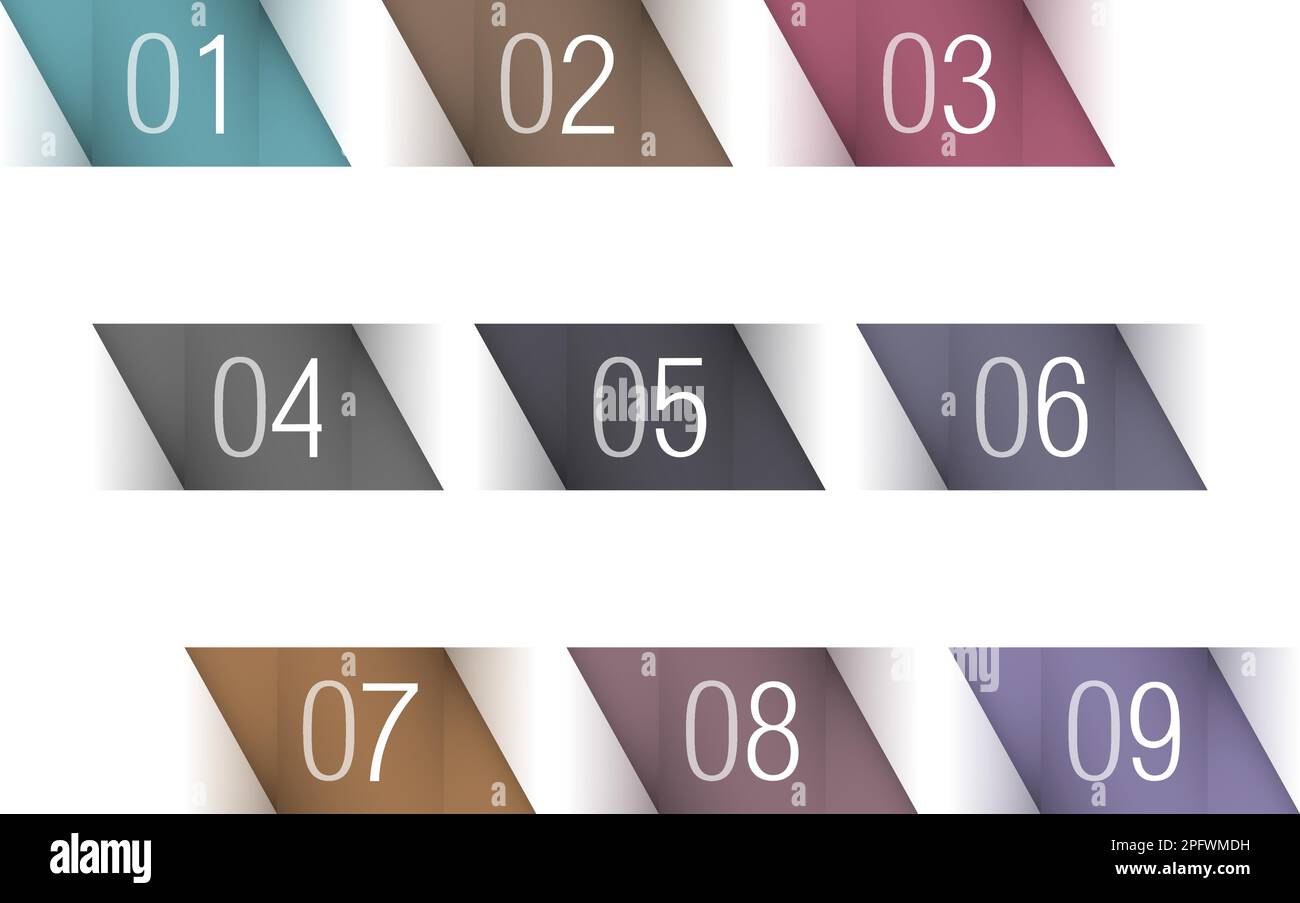 Numbers set, vector eps10 illustration Stock Vector Image & Art - Alamy