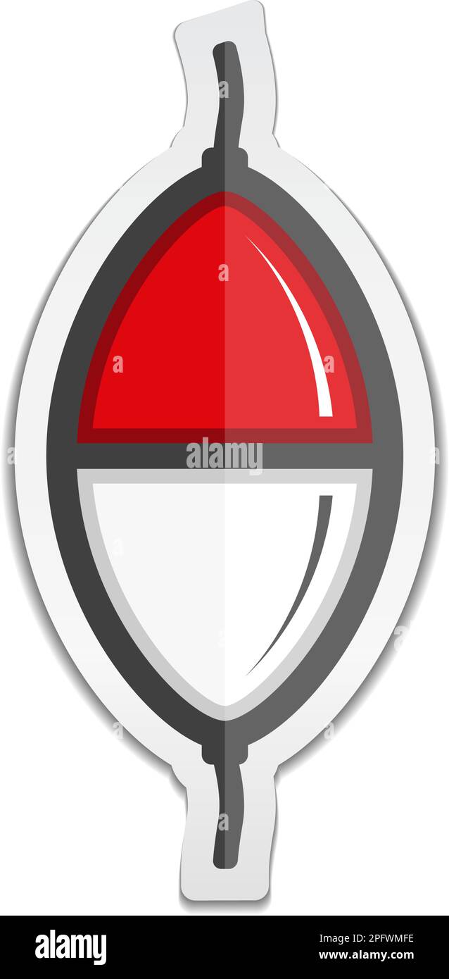 Fishing float icon sticker, vector eps10 illustration Stock Vector ...