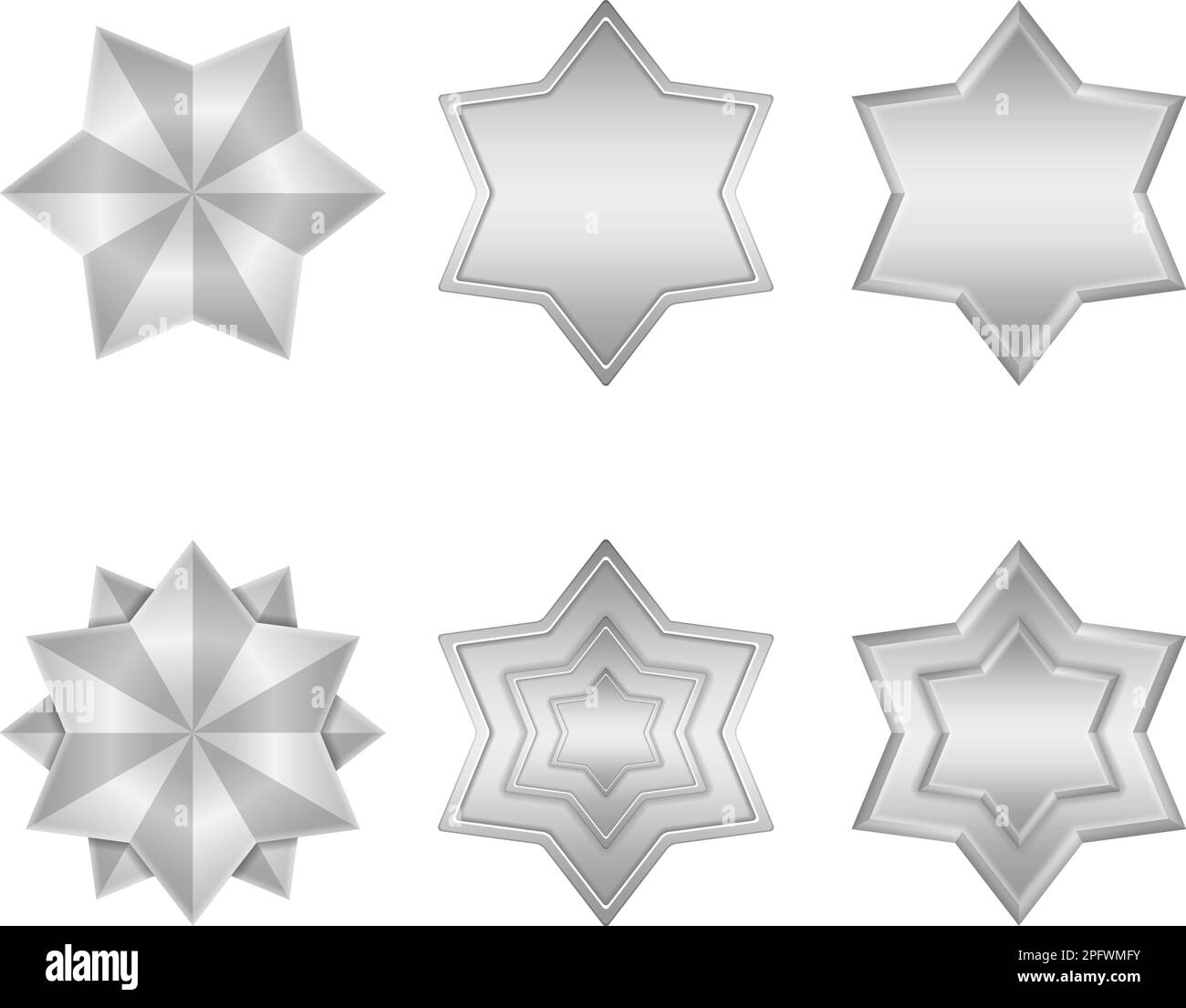 Silver star sparkle icon Black and White Stock Photos & Images - Alamy