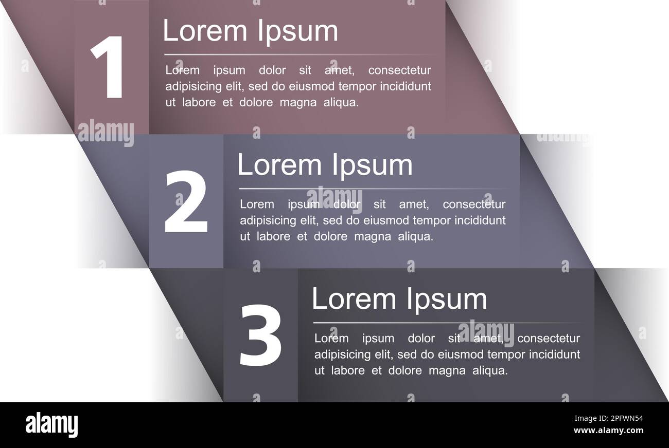 Modern design template with three elements, vector eps10 illustration Stock Vector Image & Art ...