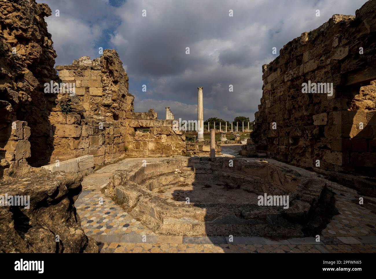 June 7, 2022, Famagusta, Cyprus: Channels supply water to a complex of ...