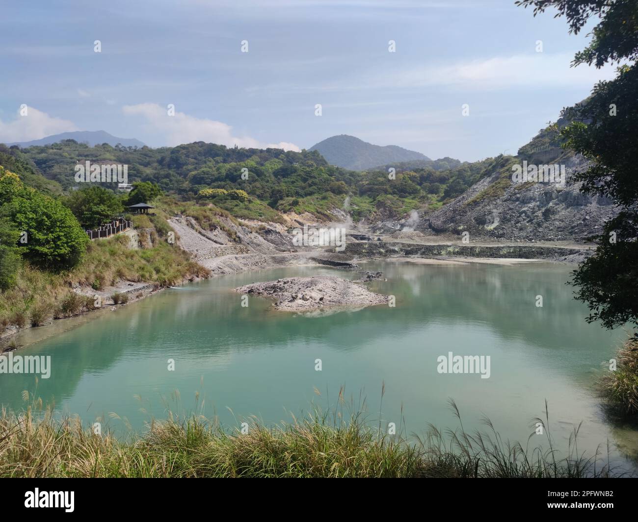 The Sulfur Valley Recreation Area at Beitou District, Taipei Stock ...