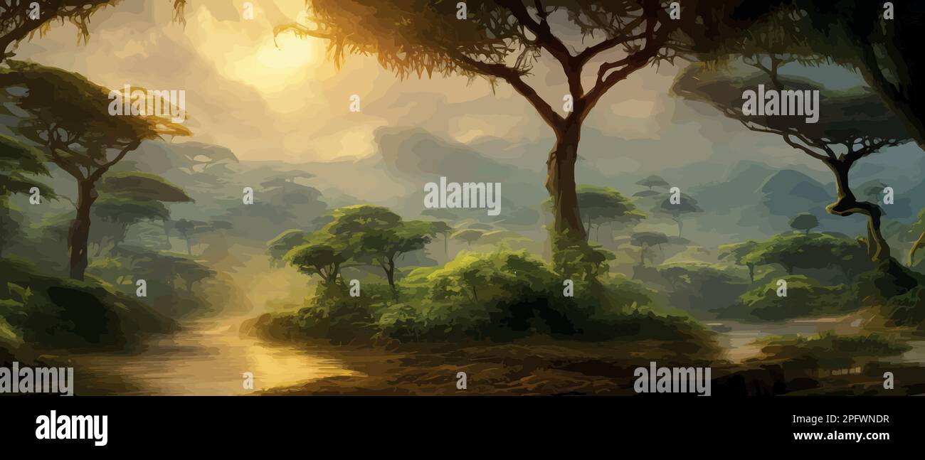 Zanzibar sunrise Stock Vector Images - Alamy