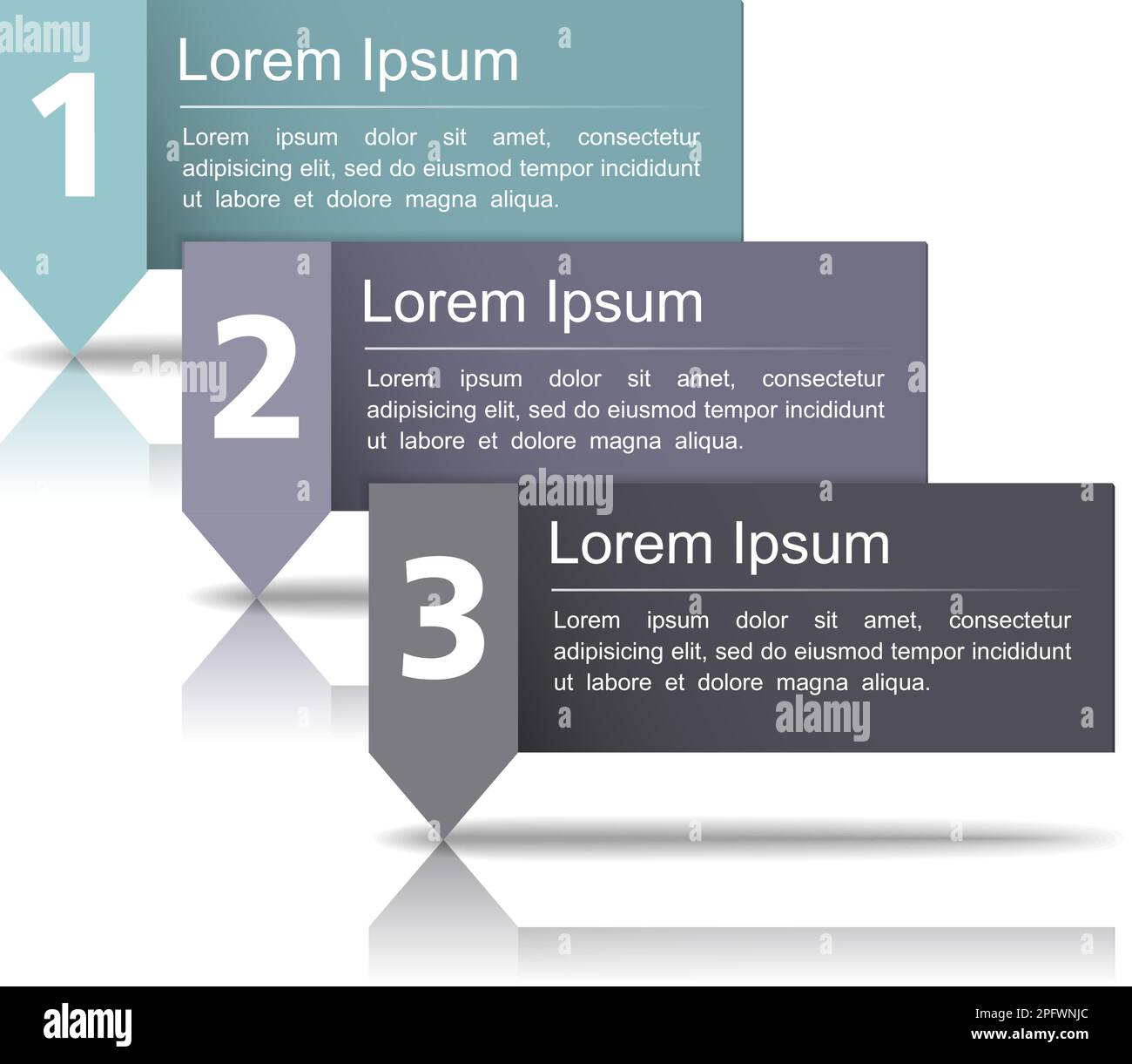 Design template wth three elements, vector eps10 illustration Stock ...
