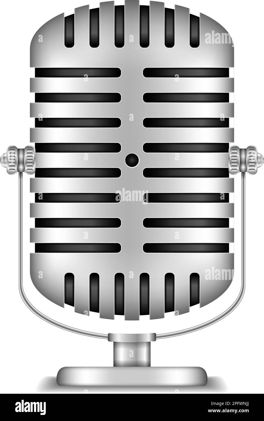 Microphone on white background, vector eps10 illustration Stock Vector ...