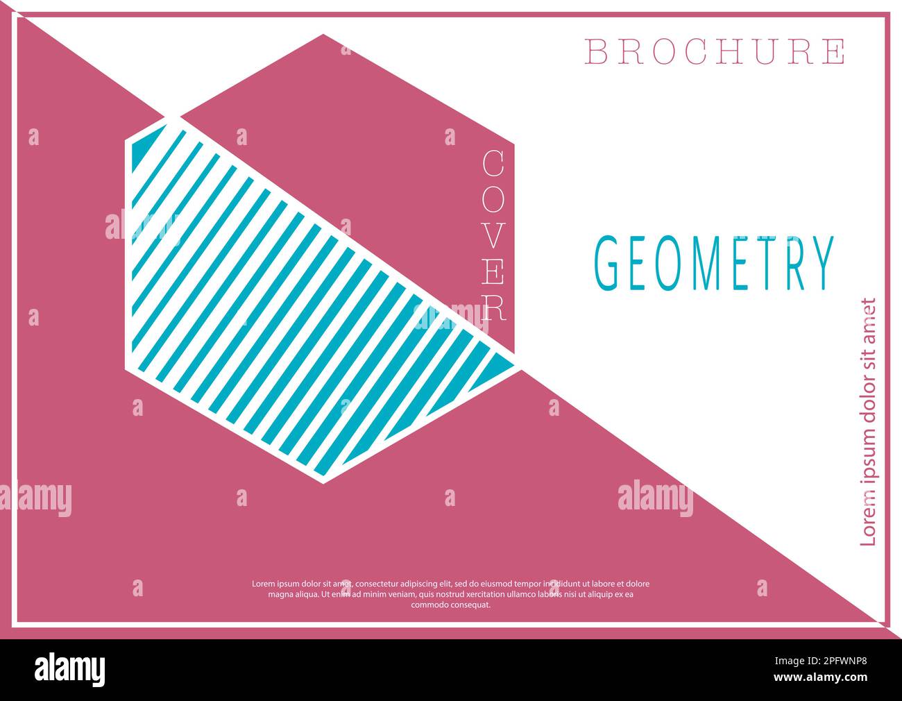 Abstract geometry. Layout of the cover design, brochure, poster, banner ...