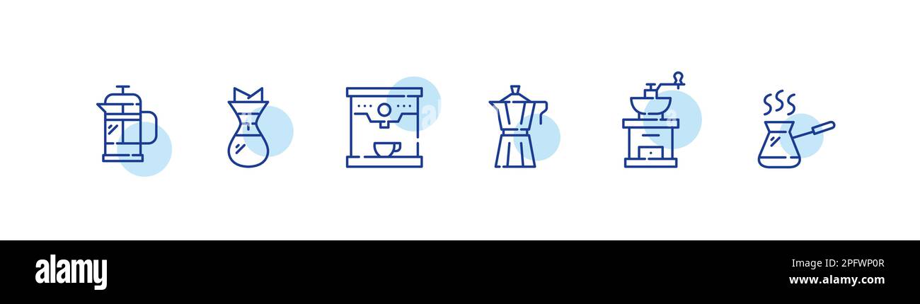 Coffee making techniques and equipment. French press, espresso machine ...