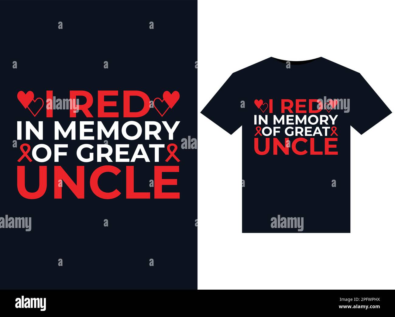 I Red In Memory of Great Uncle illustrations for print-ready T-Shirts ...